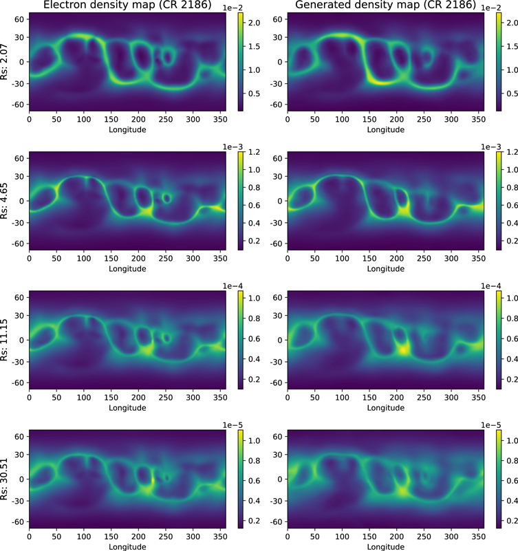 Fast Reconstruction of 3D Density Distribution around the Sun Based on ...