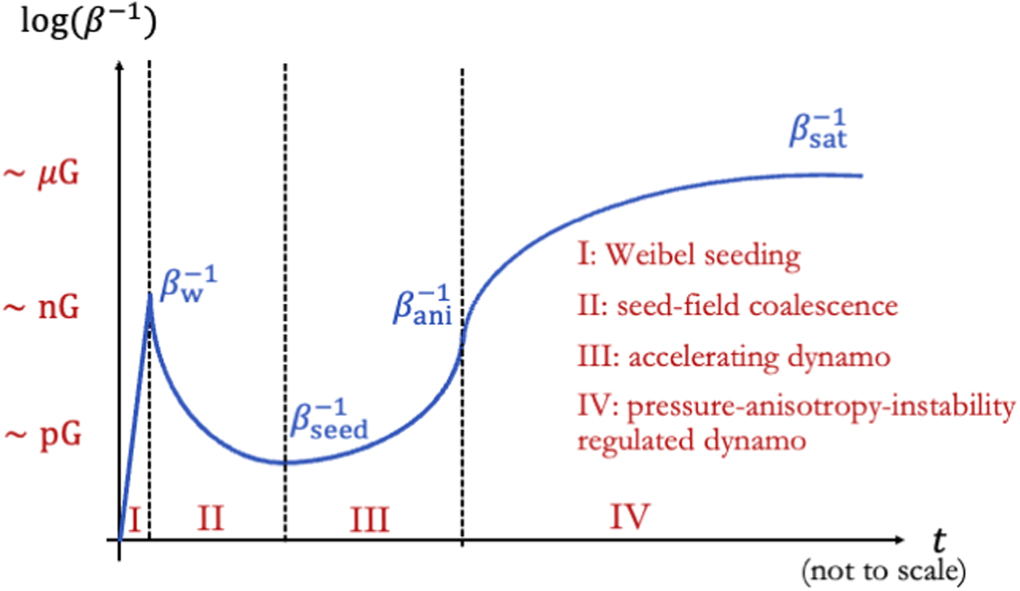 Magnetogenesis in a Collisionless Plasma: From Weibel Instability to ...