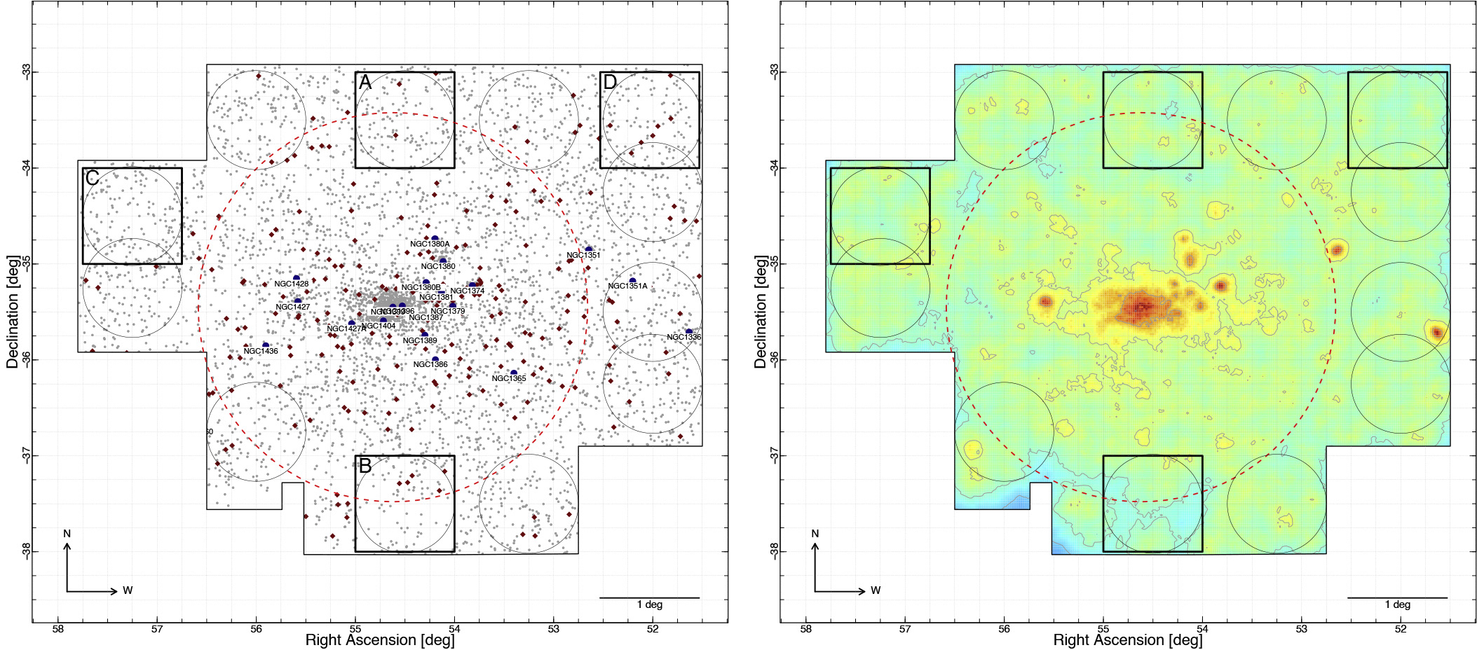 The Spatial Distribution of Intracluster Globular Clusters in the ...