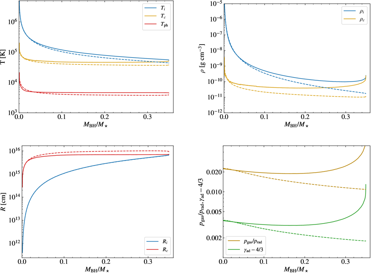 The Growth of the Central Black Holes in Quasi-stars - IOPscience