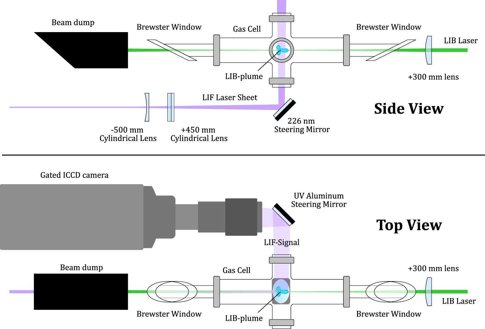 NO PLIF flow visualization and time-resolved temperature distributions ...