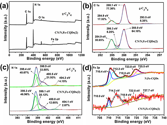 Fabrication of g-C3N4/N,Fe co-doped CQDs composites: in situ decoration ...
