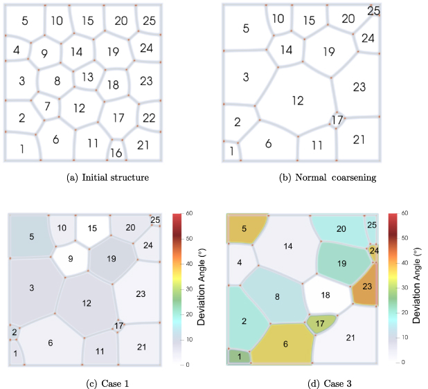Multi-phase field modeling and simulation of magnetically driven grain ...