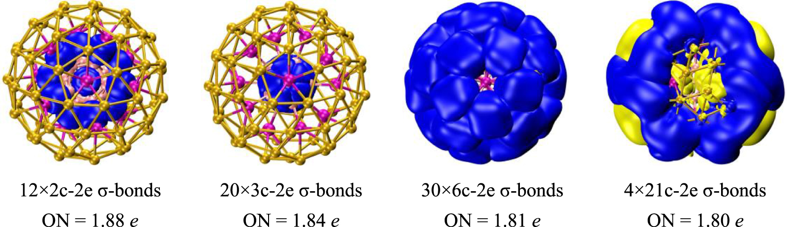 Large-size gold–aluminum alloy cluster Al12Au60 stabilized by an ...