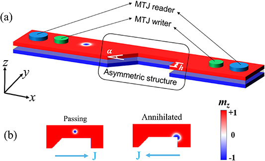 Asymmetric energy barrier induced magnetic skyrmion diodes in synthetic ...