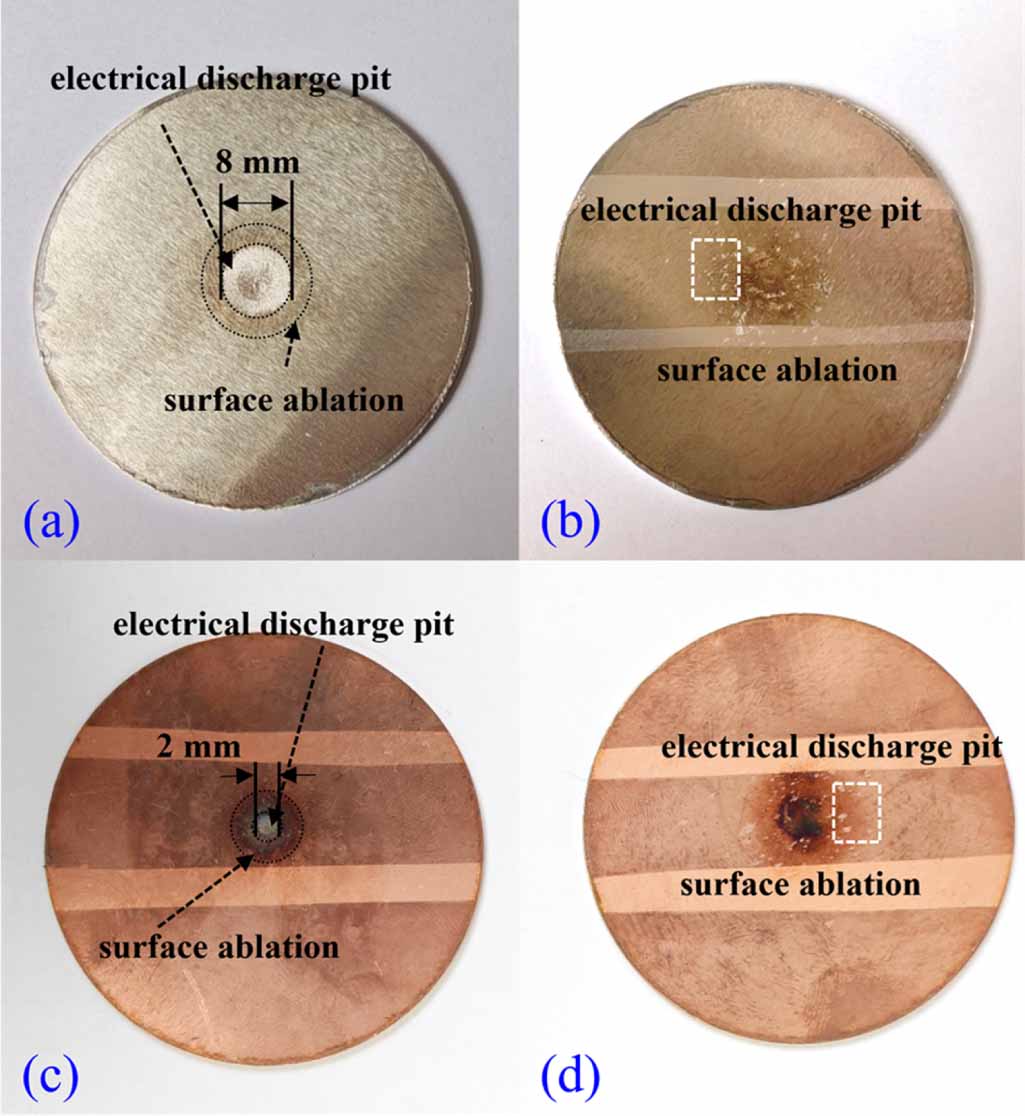 Ablation of cathode material heated by high current, high energy ...