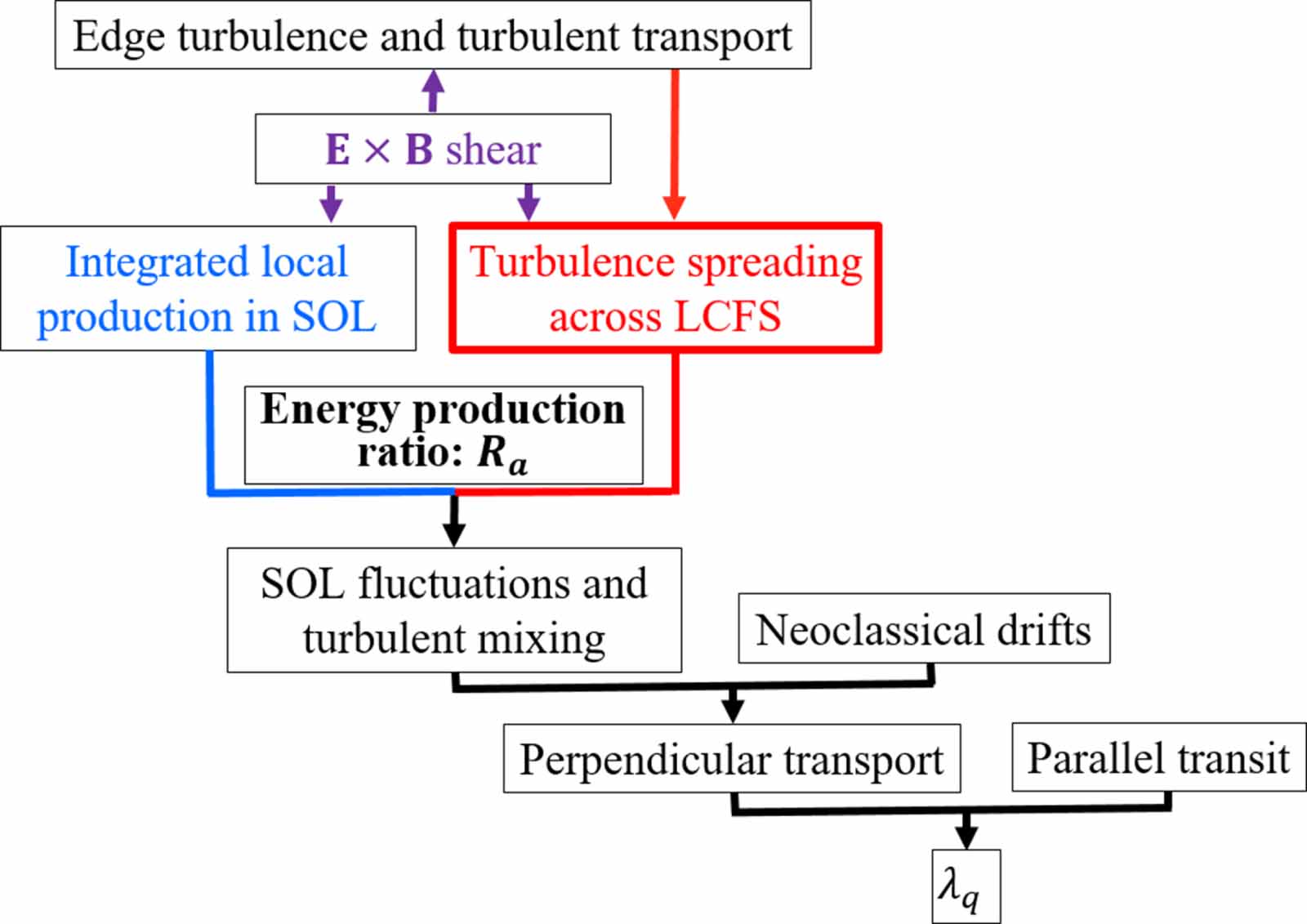 How turbulent transport broadens the heat flux width: local SOL ...