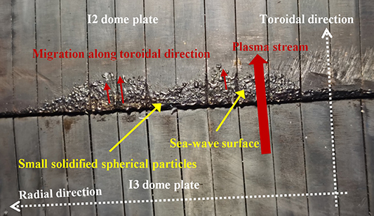 In situ melting phenomena on W plasma-facing components for lower ...