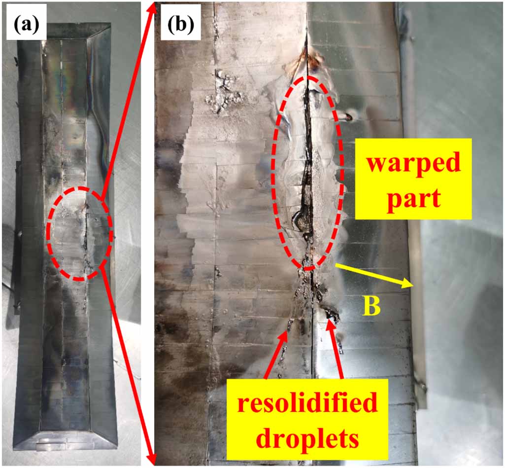 Melting of W/Cu flat type component for main limiter and its impact on ...