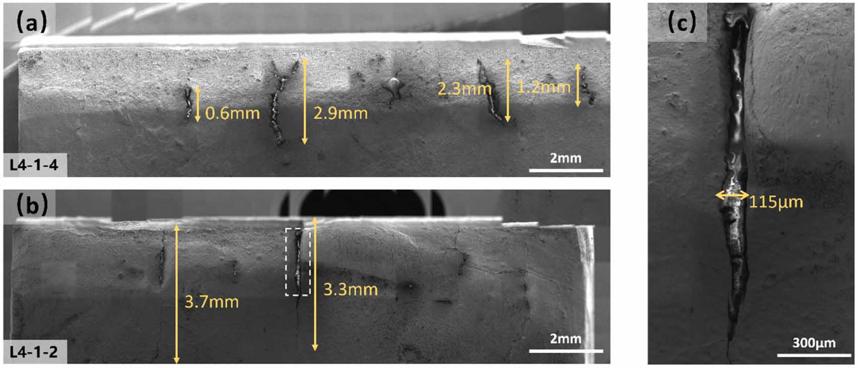 Surface damages of ITER-like W/Cu monoblocks in the lower divertor of ...