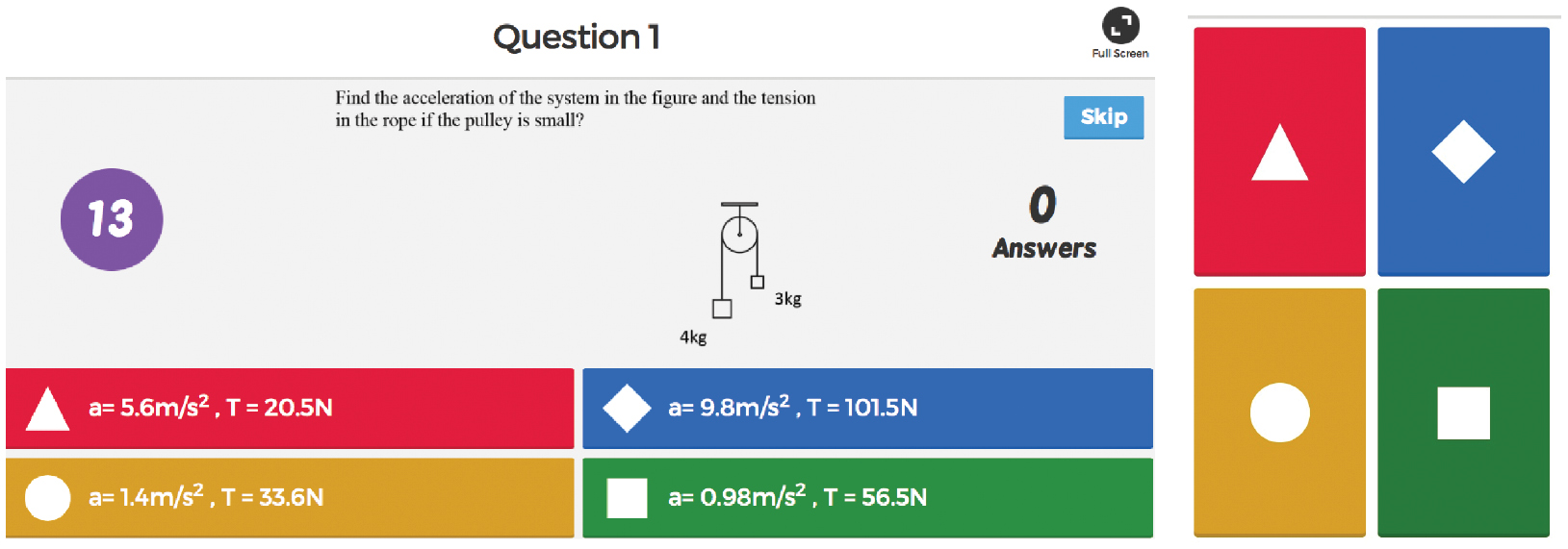Improving problem solving skills in introductory physics using Kahoot ...