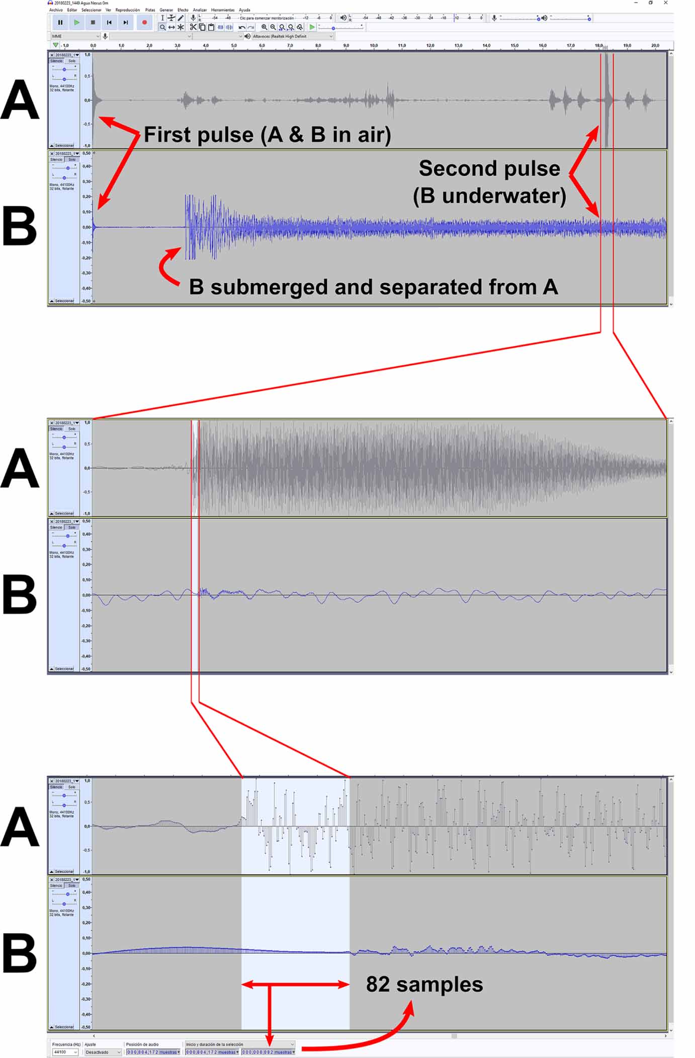 Using smartphones as hydrophones: two experiments in underwater ...