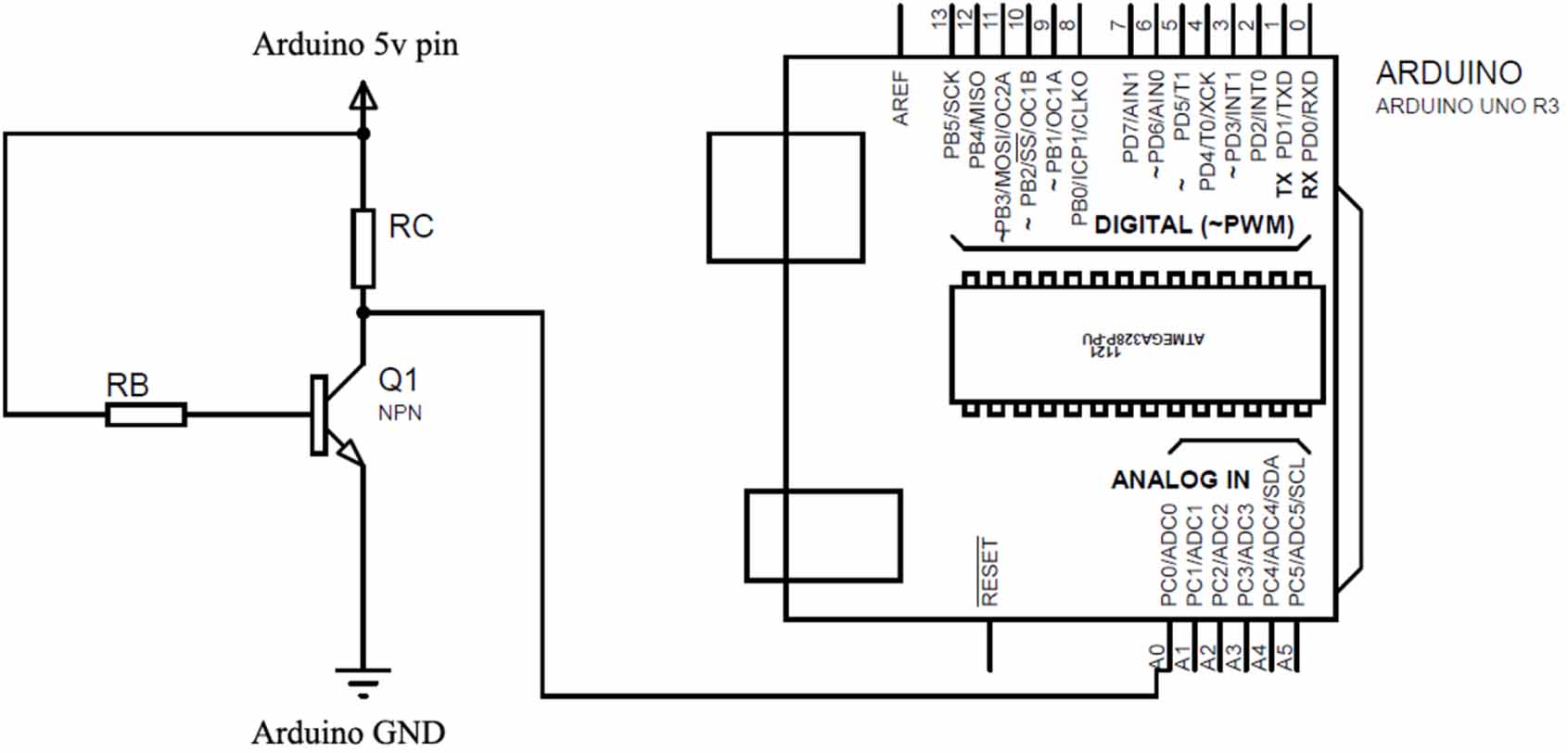 An arduino experiment for measuring the base amplification factor of ...
