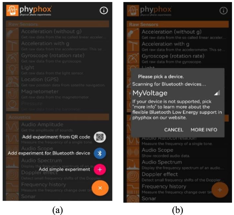 Two capacitors’ experiments using Phyphox app and ESP32 development ...