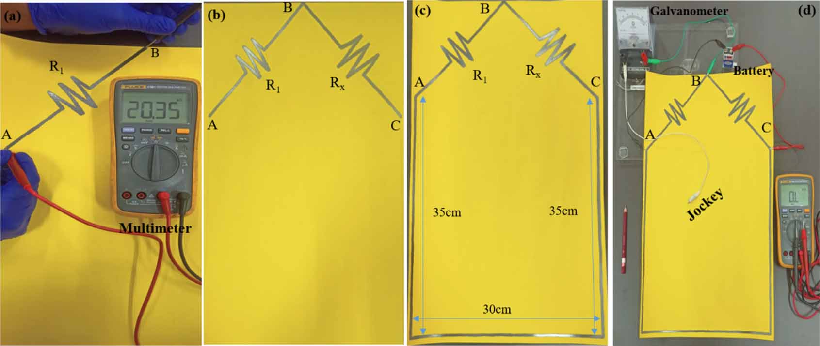 Pencil drawn meter bridge - IOPscience