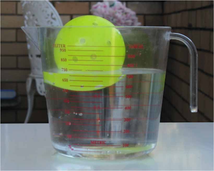 Does a pickleball float in water? - IOPscience