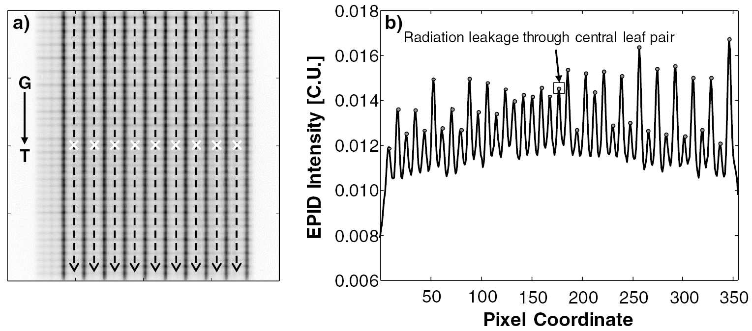 Automatic detection of MLC relative position errors for VMAT using the ...