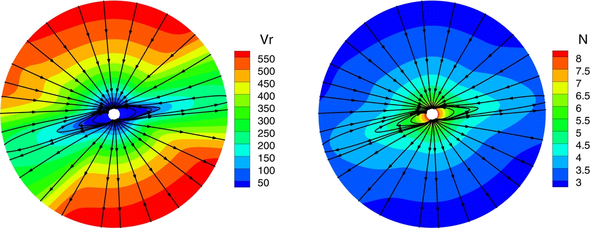 A NEW THREE-DIMENSIONAL SOLAR WIND MODEL IN SPHERICAL COORDINATES WITH ...