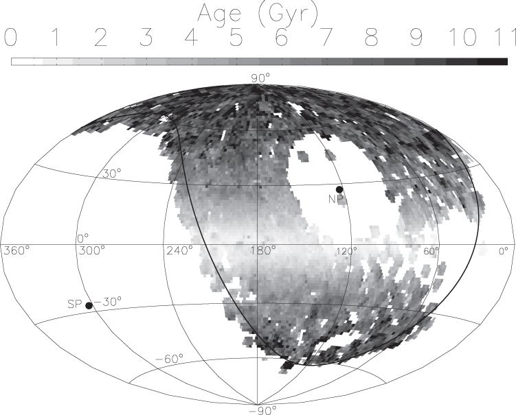 Stellar Mass Distribution and Star Formation History of the Galactic ...