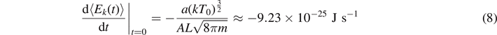 Free expansion of an ideal gas by kinetic gas theory - IOPscience