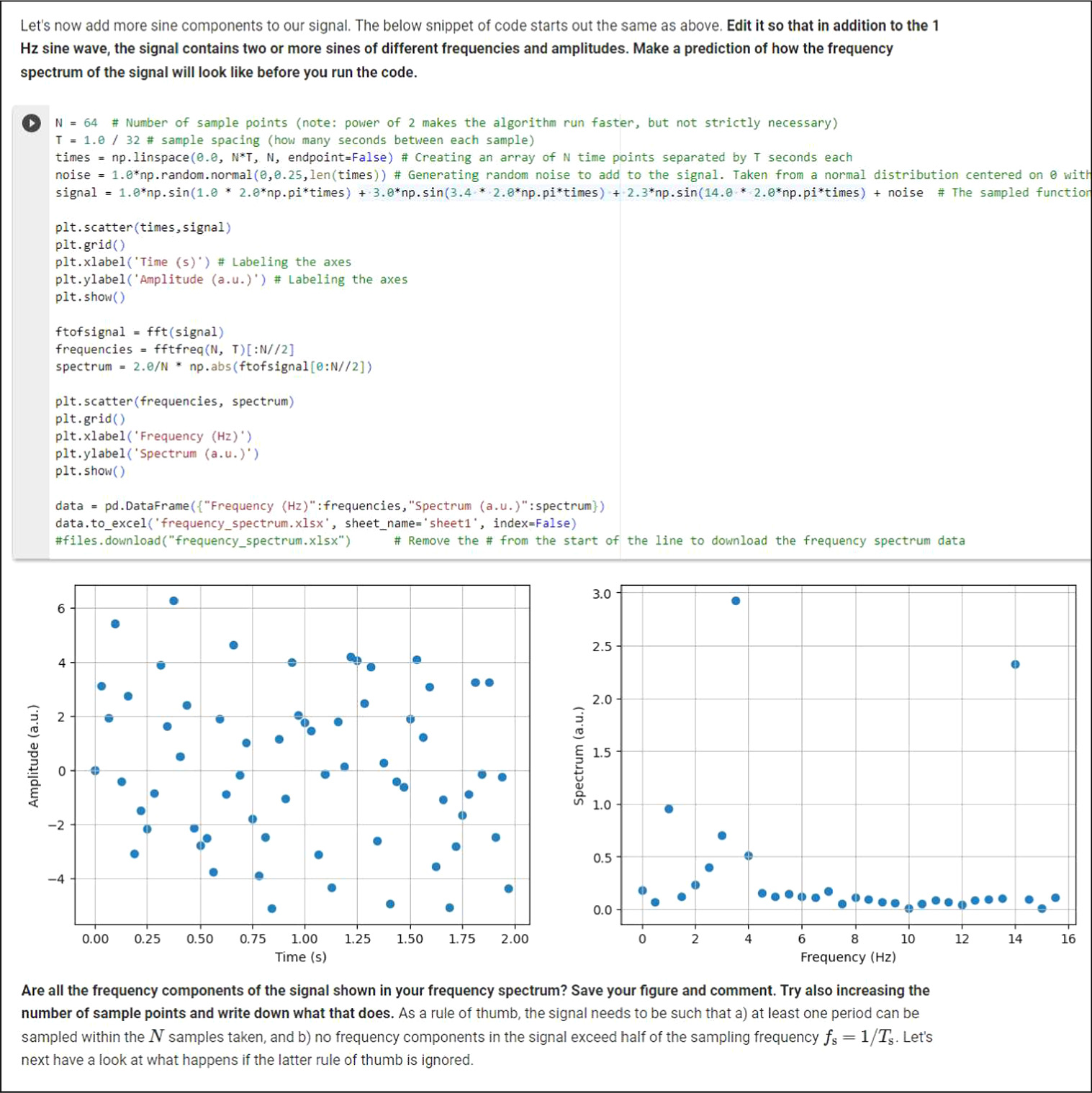 Exploring digital signal processing using an interactive Jupyter notebook and smartphone ...