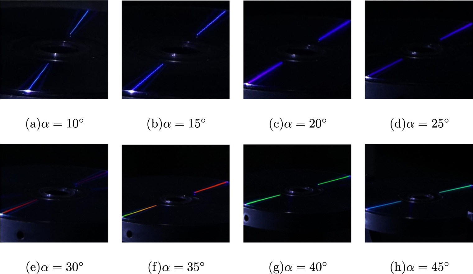 Analysis of DVD diffraction patterns under oblique light illumination ...