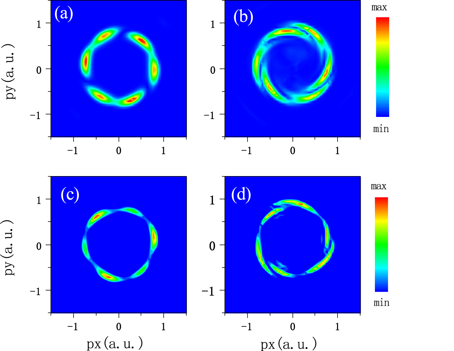 The momentum distributions of triatomic molecular ion by intense laser ...