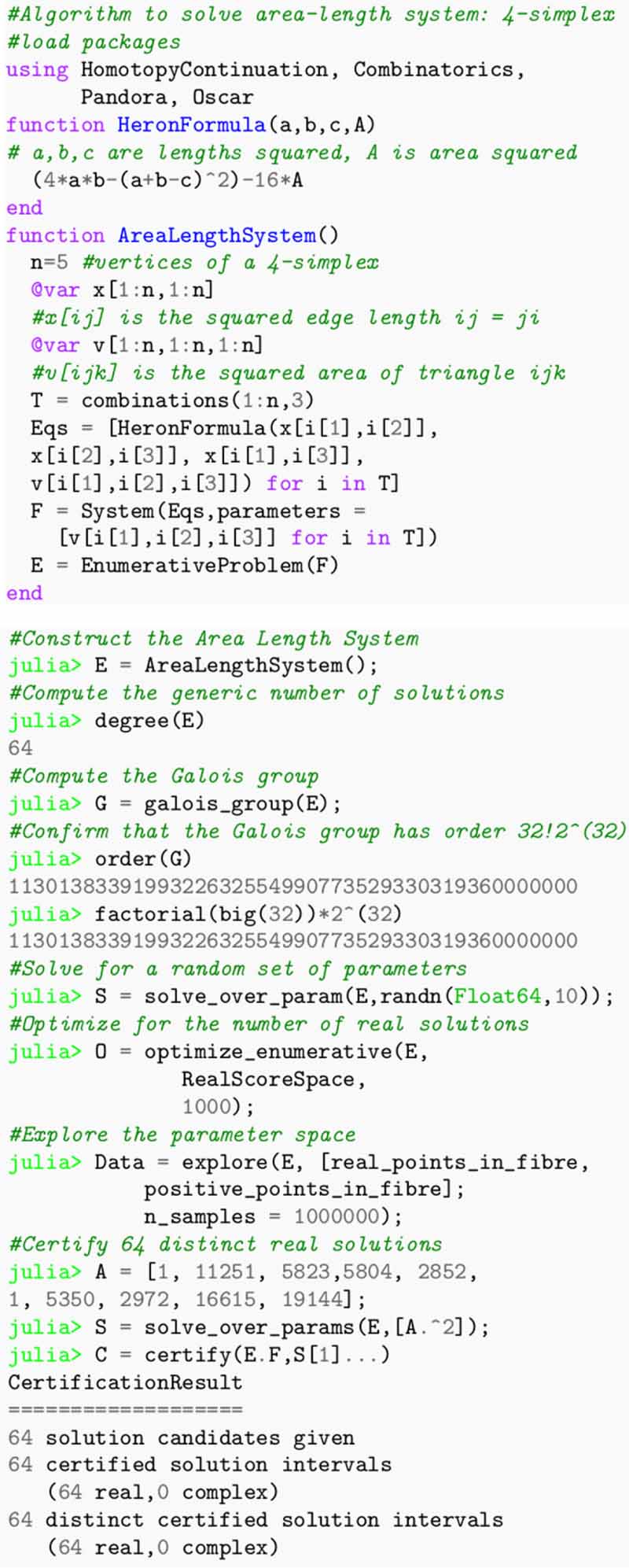 Solving the area-length systems in discrete gravity using homotopy ...