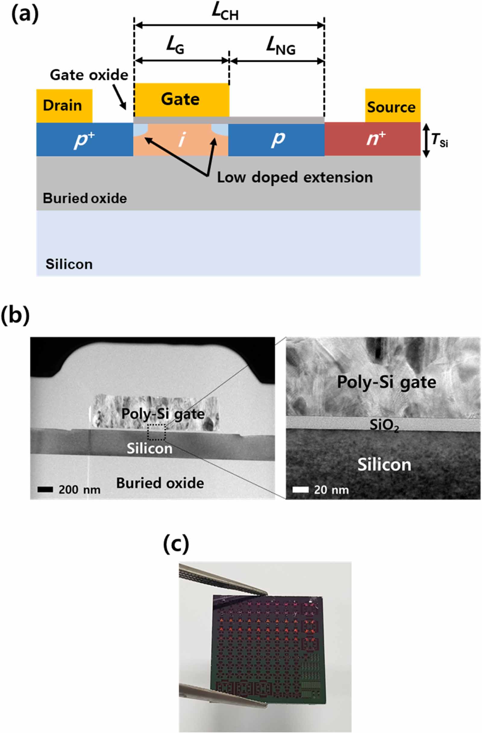 Dependence of latch-up and threshold voltages on channel length in ...
