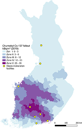 Radioactivity of residues from waste incineration facilities in Finland ...