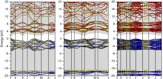 The electronic structure and optical response of rutile, anatase and ...