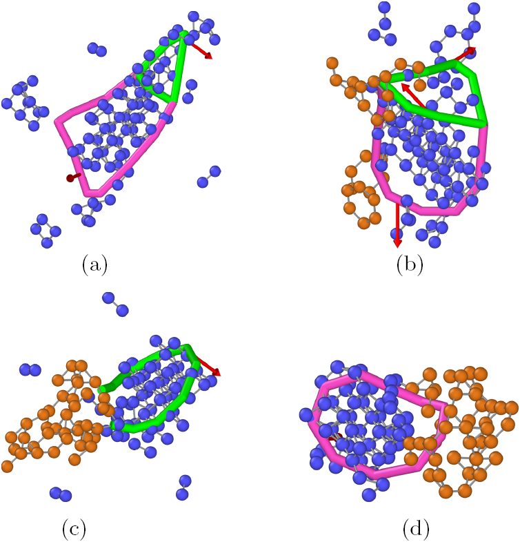 Collision cascades overlapping with self-interstitial defect clusters ...
