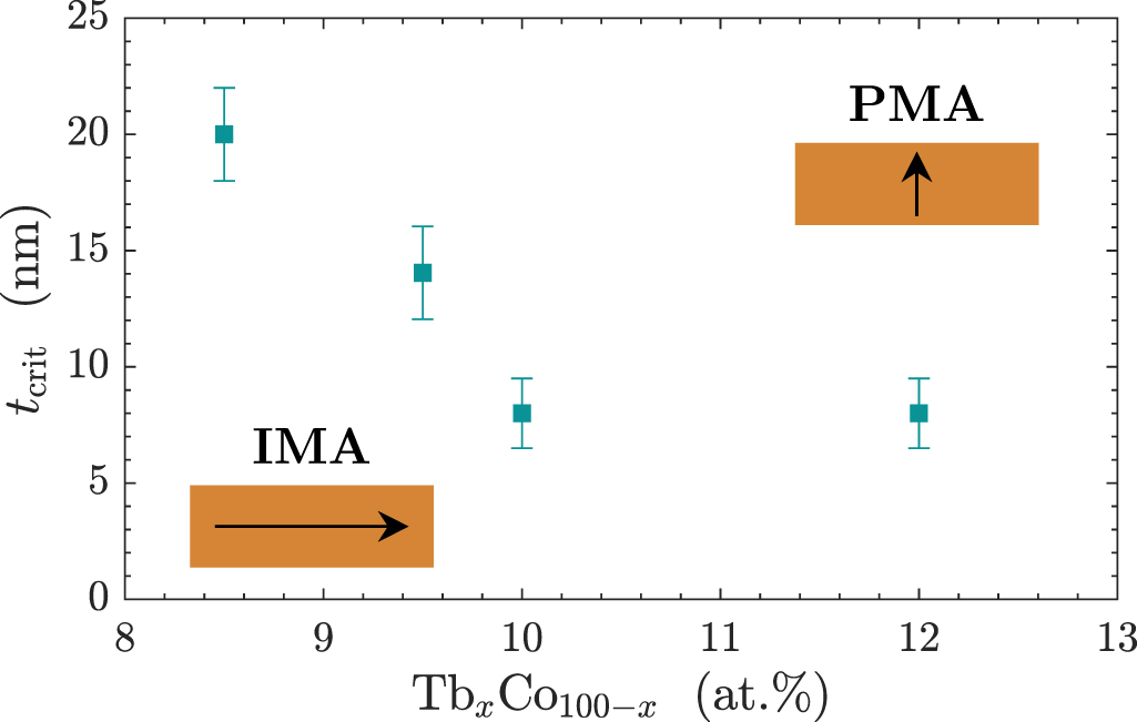 Competing interface and bulk anisotropies in Co-rich TbCo amorphous ...