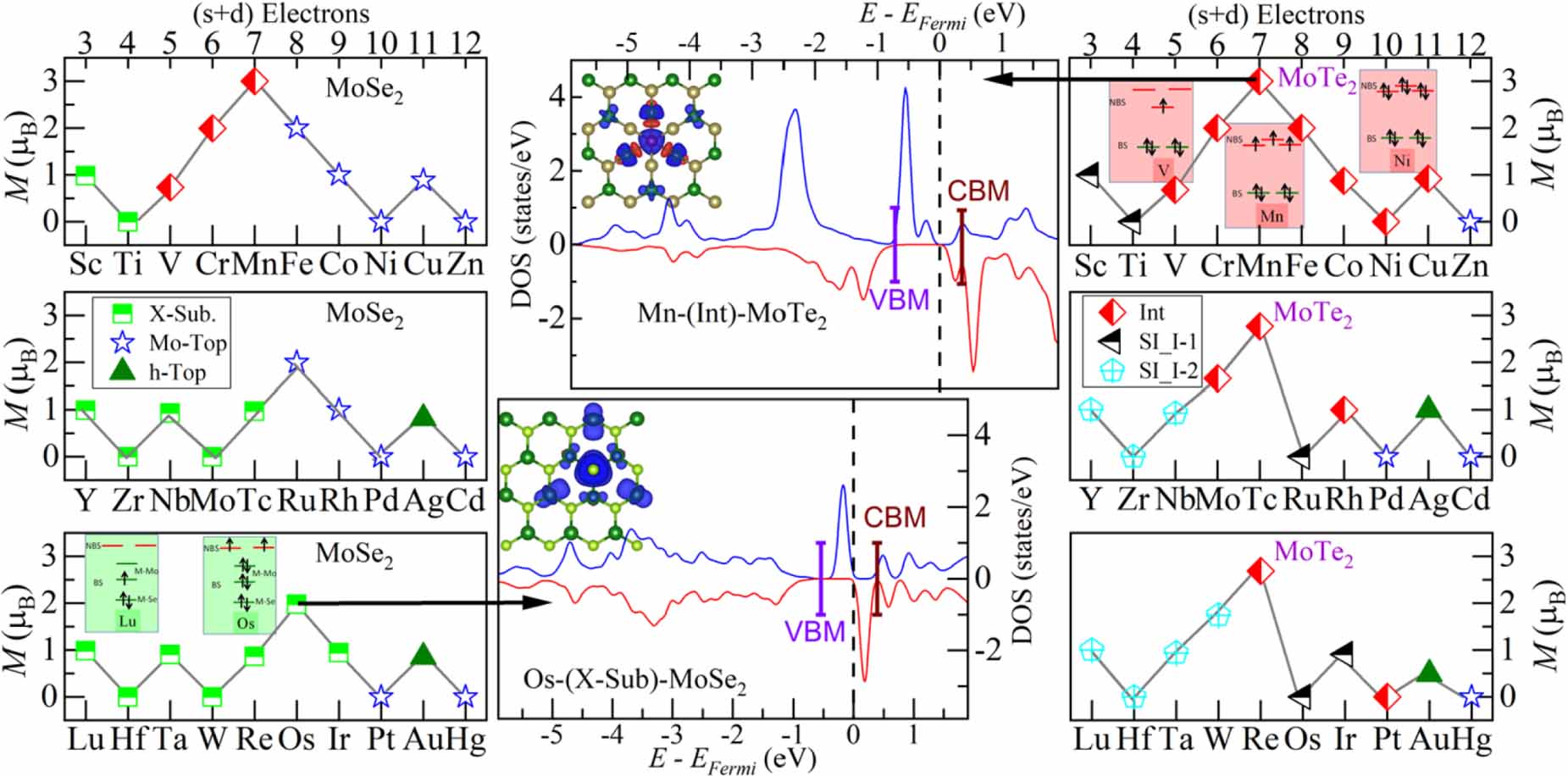 Magnetic doping in transition metal dichalcogenides - IOPscience