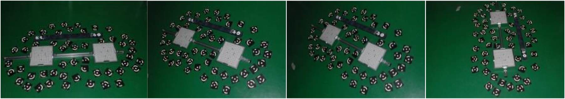 Global calibration of multi-cameras with non-overlapping fields of view based on photogrammetry ...