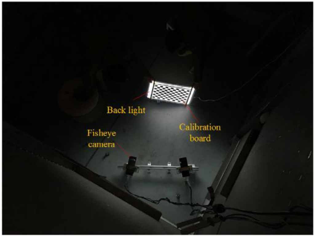 Calibration of underwater fisheye camera with multi-frequency ...