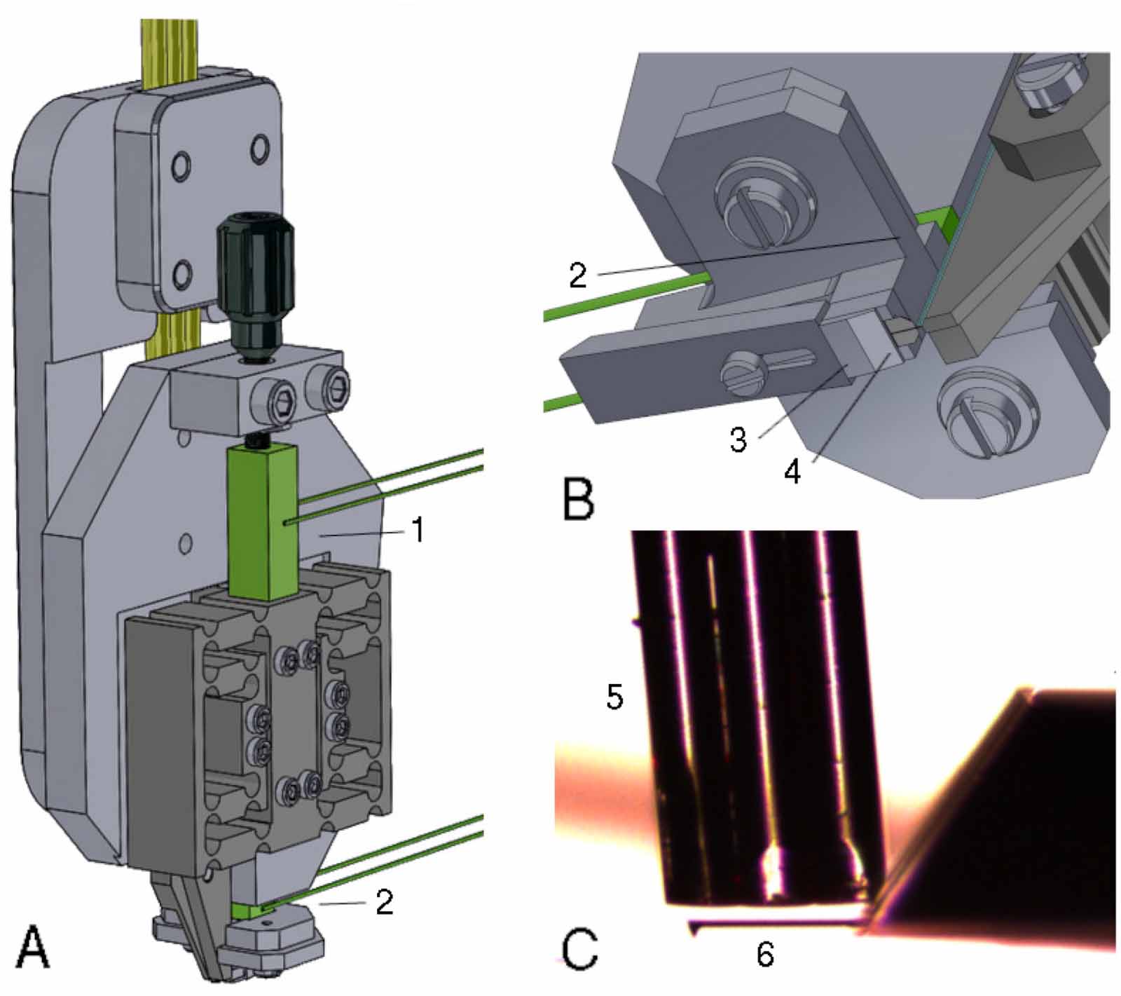 Multiple-fibre interferometry setup for probe sample interaction ...