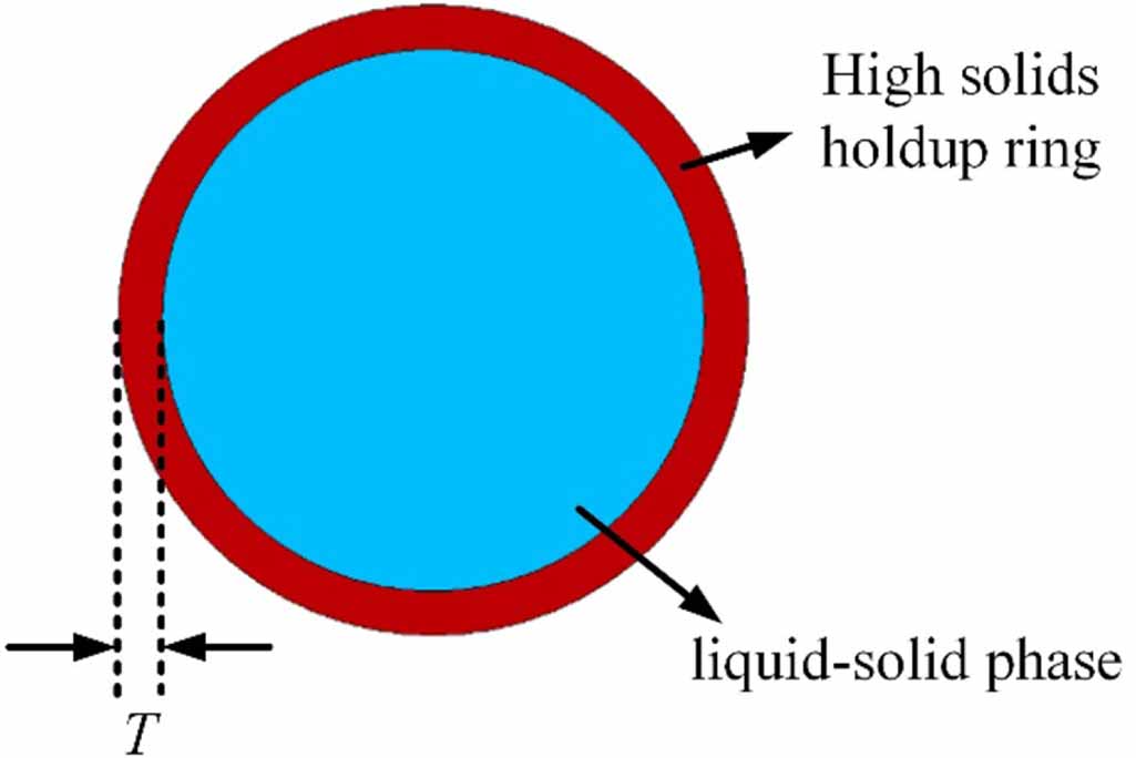 Removal of the effect of the high solids holdup ring in the fluidized ...