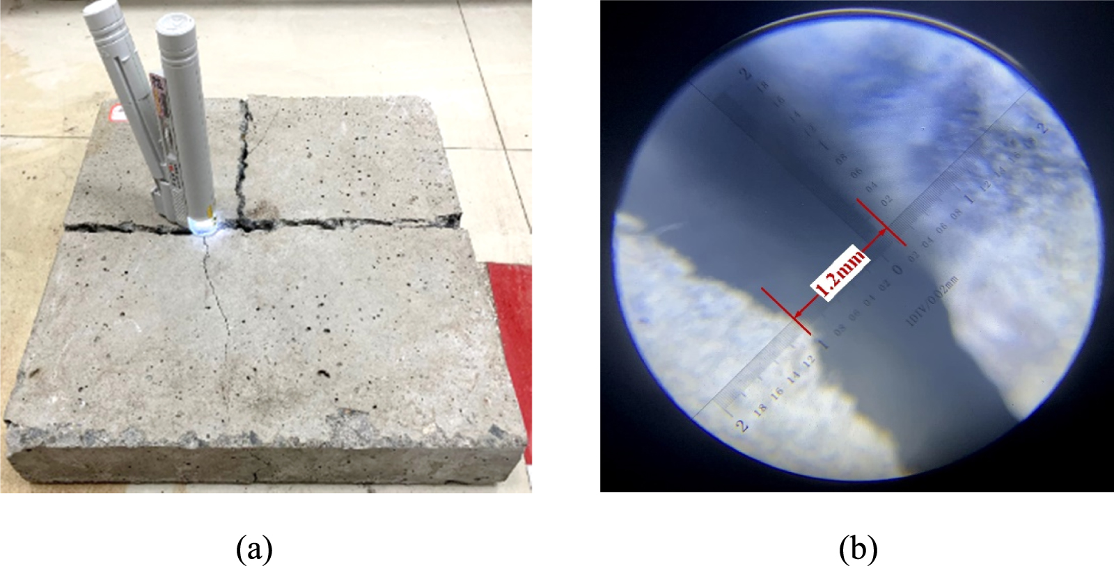 Effect of 3D laser point spacing on cement concrete crack width ...