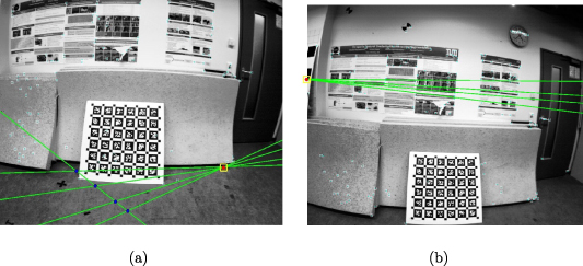 Point feature correction based rolling shutter modeling for EKF-based visual-inertial odometry ...