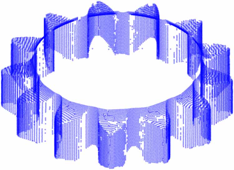 Minimizing optical measurement time of micro spur gears through point ...
