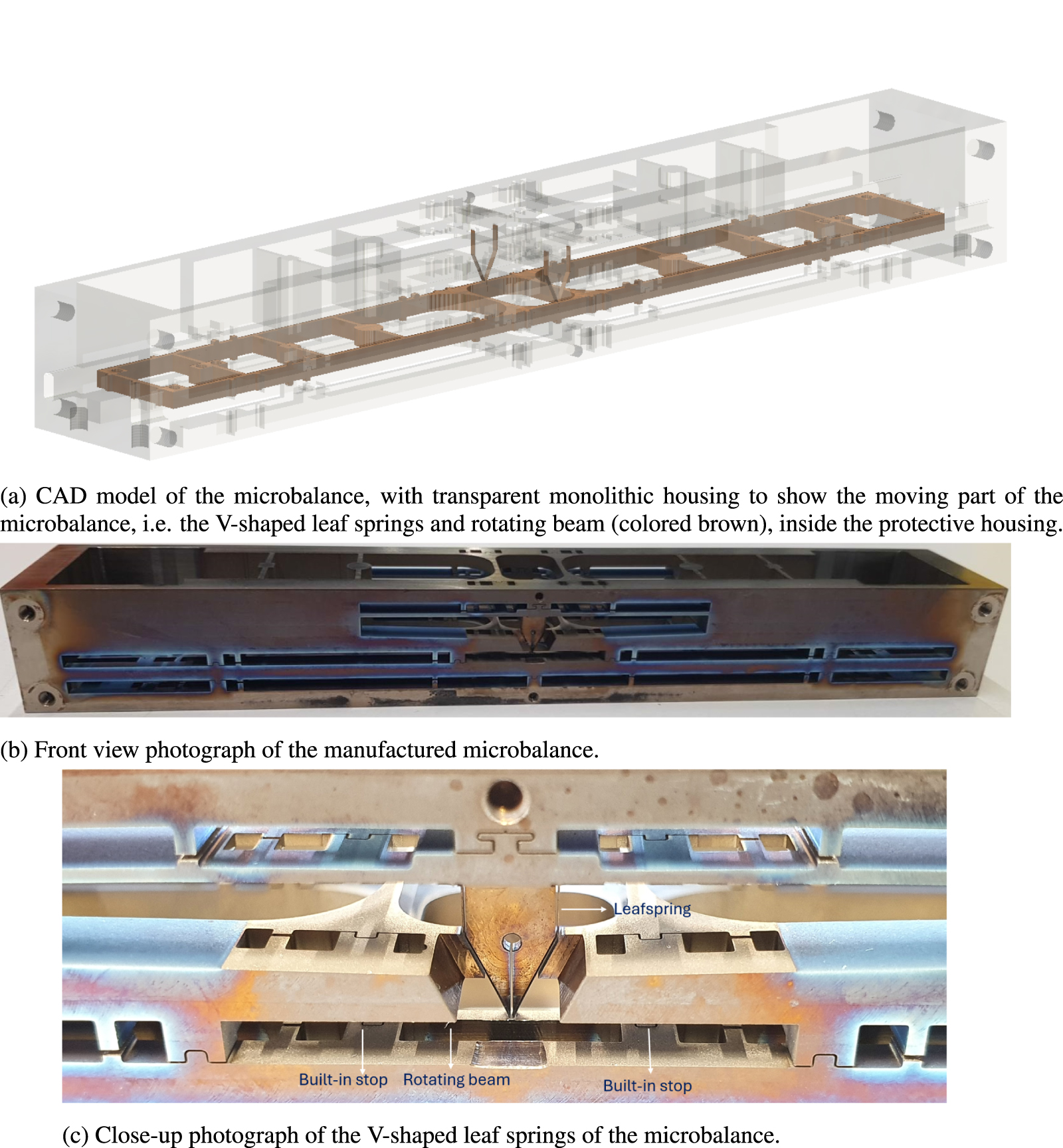 A small robust monolithic vacuum-compatible microbalance with automated ...