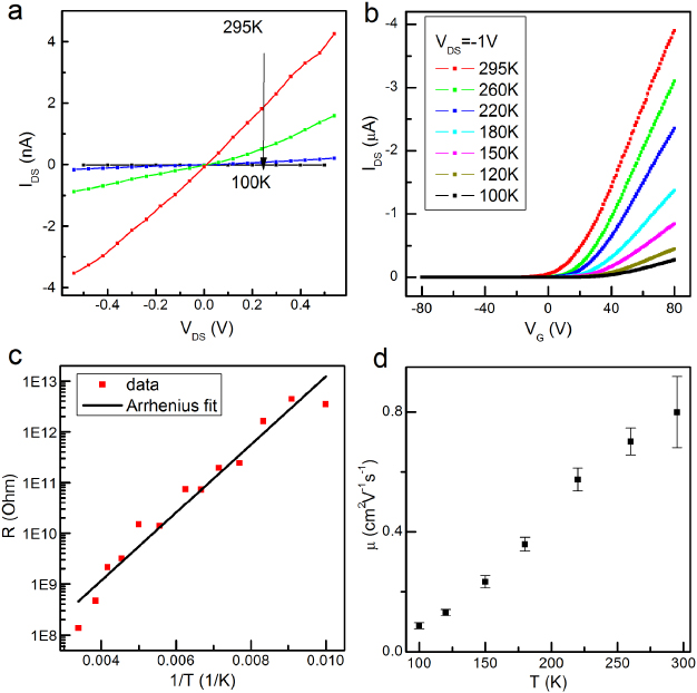 High on/off ratio field effect transistors based on exfoliated ...