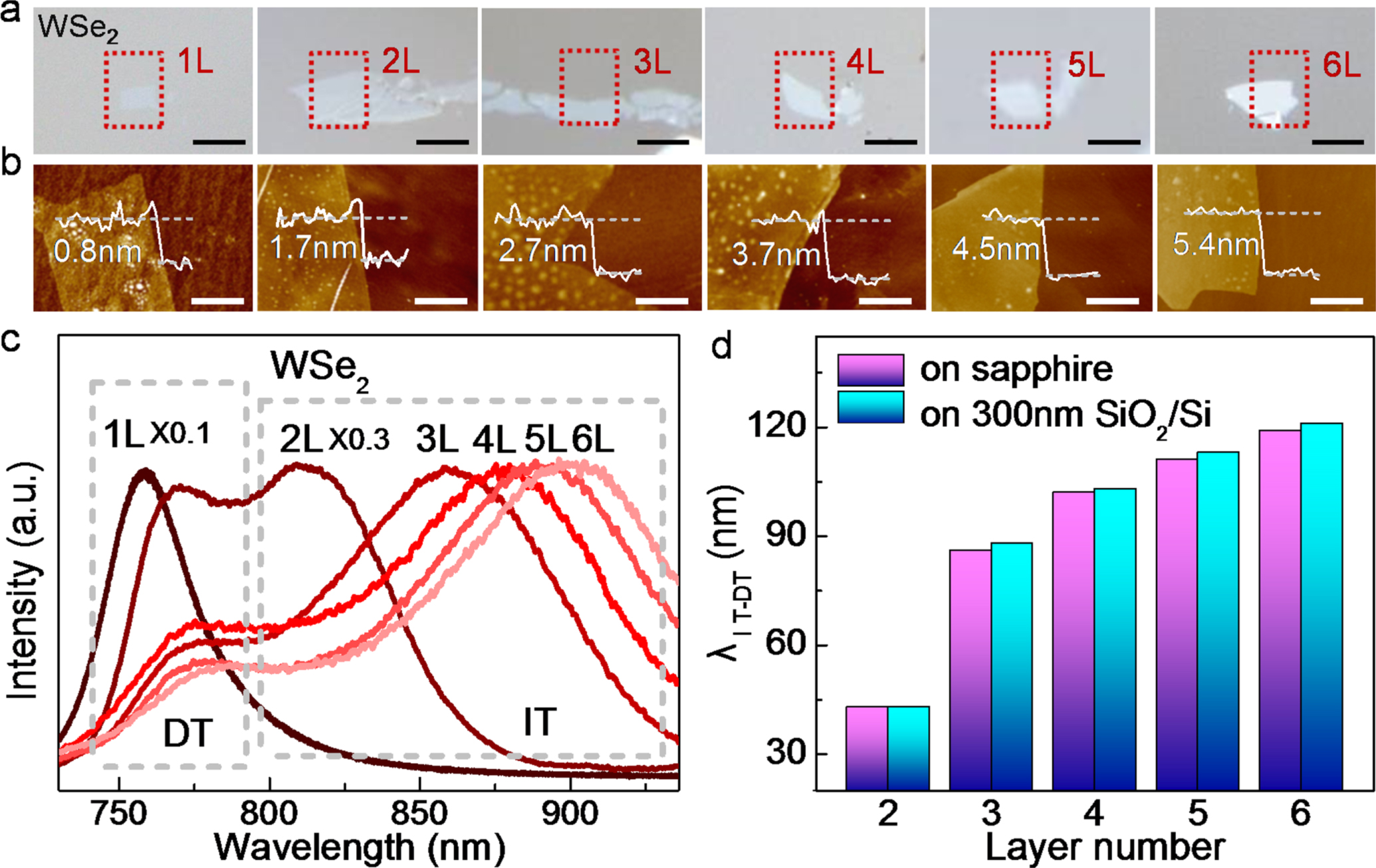 Accurate identification of layer number for few-layer WS2 and WSe2 via ...