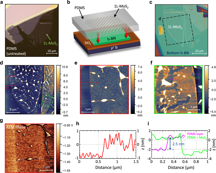 Minimizing residues and strain in 2D materials transferred from PDMS ...