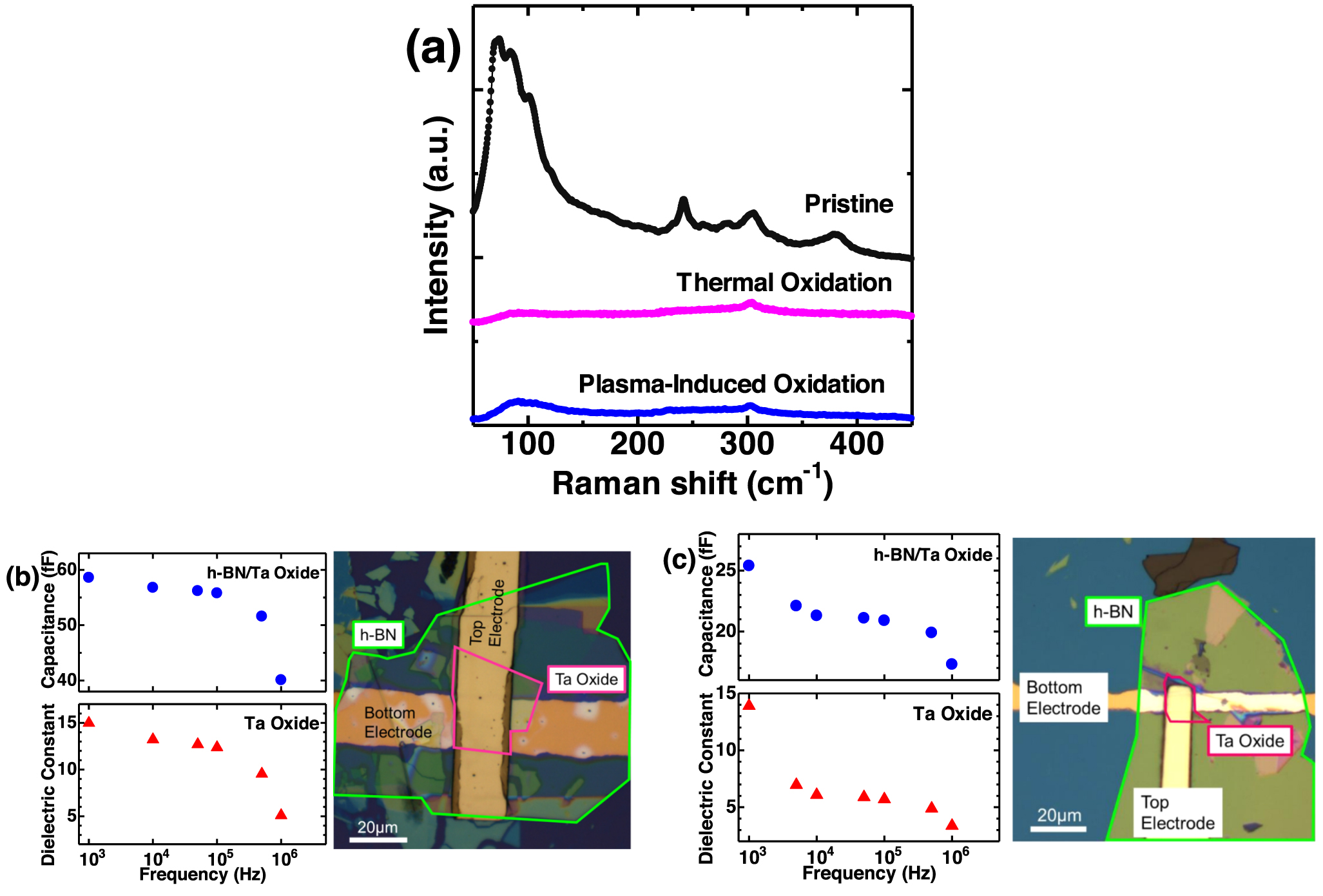 Oxidation of tantalum disulfide (TaS2) films for gate dielectric and ...