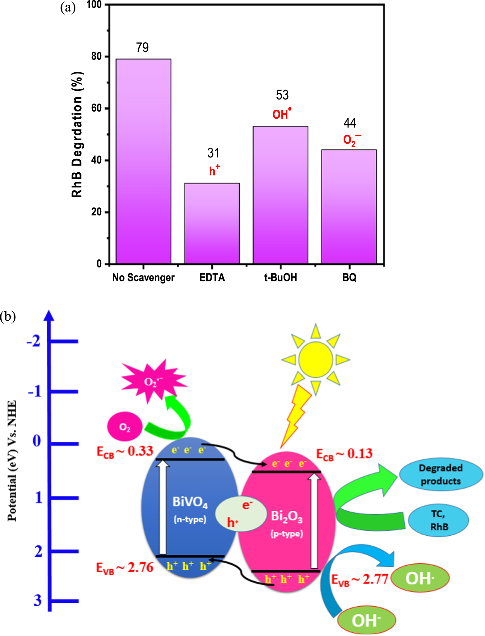 Fabrication of novel BiVO4/Bi2O3 heterostructure with superior visible ...