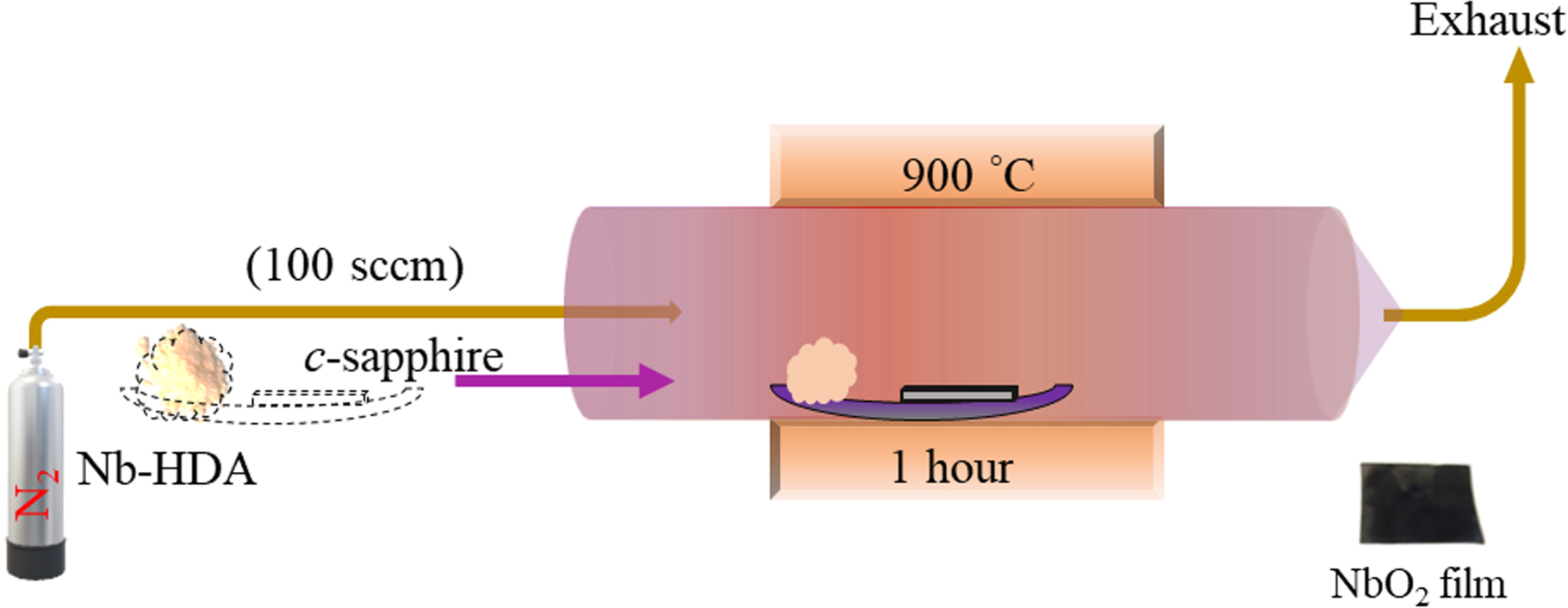 A new precursor route for the growth of NbO2 thin films by chemical ...