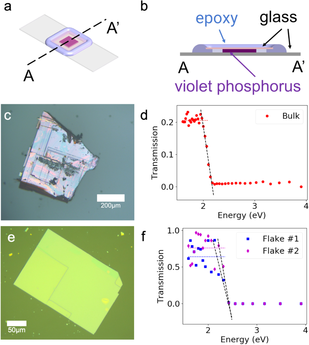 Violet phosphorus transmission and photoconductance spectroscopy ...