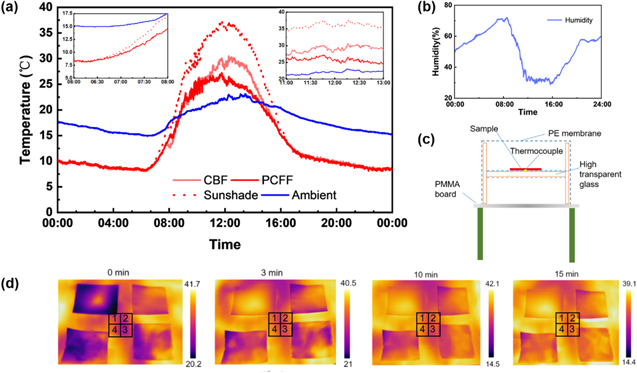 Colourful phase change material-incorporated flexible film for ...